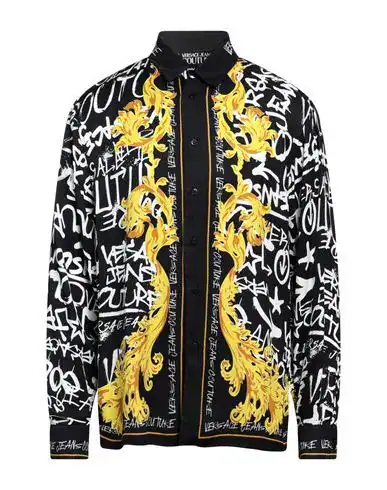 Versace Shirt Size Viscose In Black - 69% Off | Editorialist