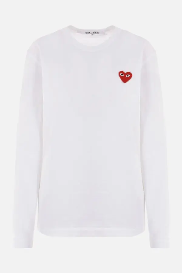 Play Comme Des Garcon Long-sleeve T-shirt - White