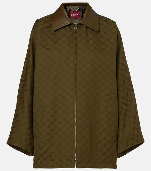 Gucci Gg Canvas Cotton-blend Jacket