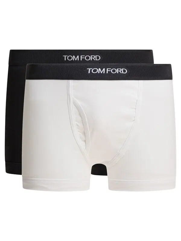 TOM FORD 2-pack Boxer With Logo - Black