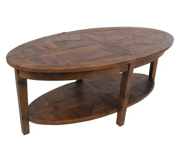 ALATERRE FURNITURE Revive Coffee Table 48' Oval Coffee Table
