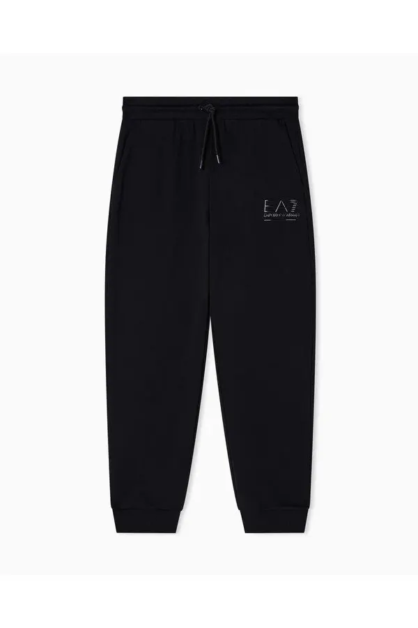 Emporio Armani Cotton-blend Joggers - Black