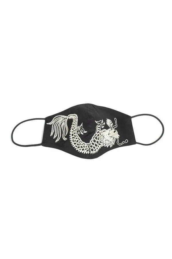 Natori Embroidered Dragon Face Mask