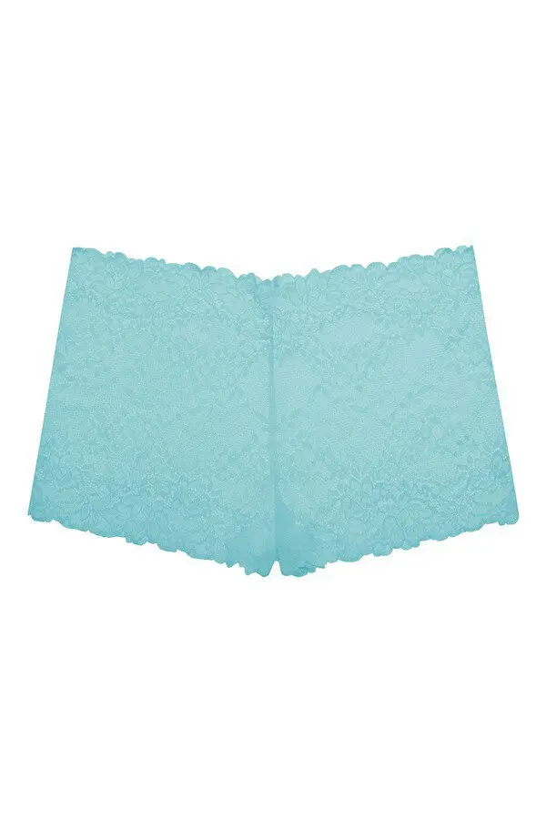 Natori Heavenly Lace Boyshort - Aqua