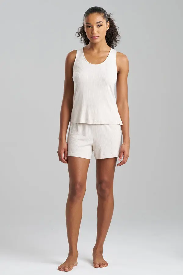 Natori Skye Rib Ease Tank - Neutral / White