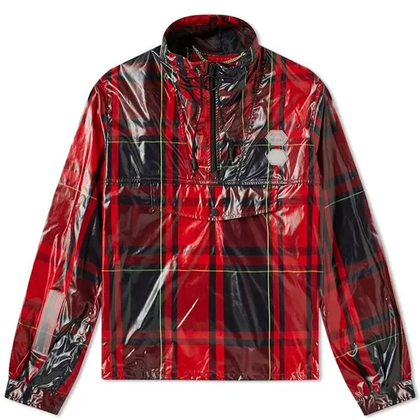 Off-White Checked Half Zip Anorak