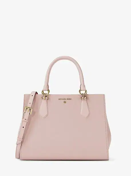 Michael Kors Marilyn Leather Satchel Pink 62% Off Editorialist