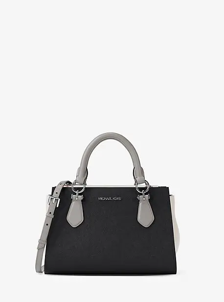 Michael Kors Saffiano Leather Messenger Bag - Black
