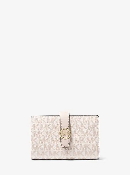 Michael Kors Greenwich Medium Signature Logo Zip-around Wallet