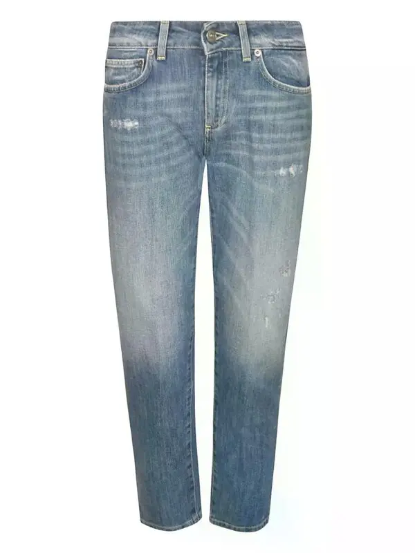DONDUP Distressed Logo-patch Jeans
