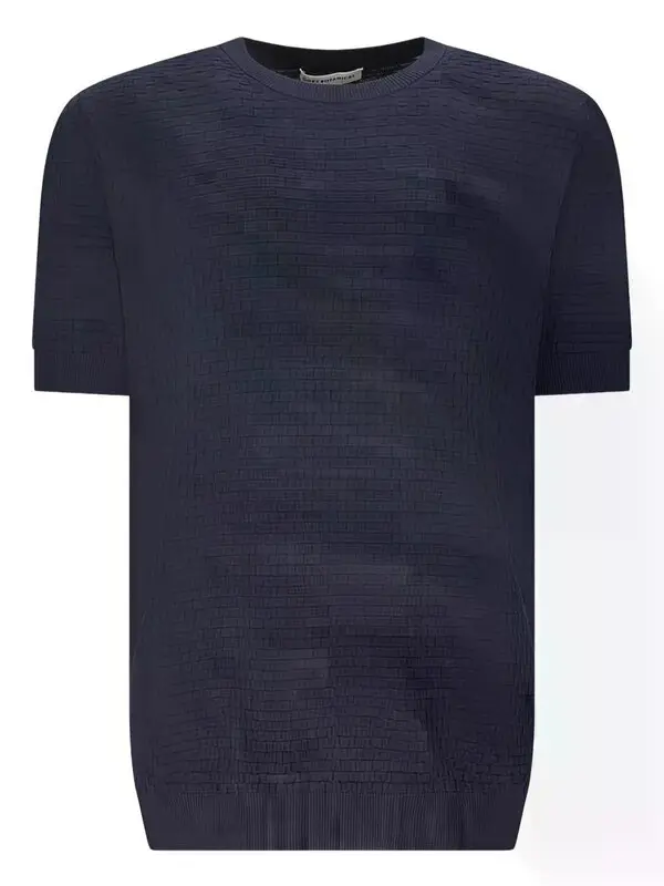 GOES BOTANICAL Woven-knit T-shirt - Blue