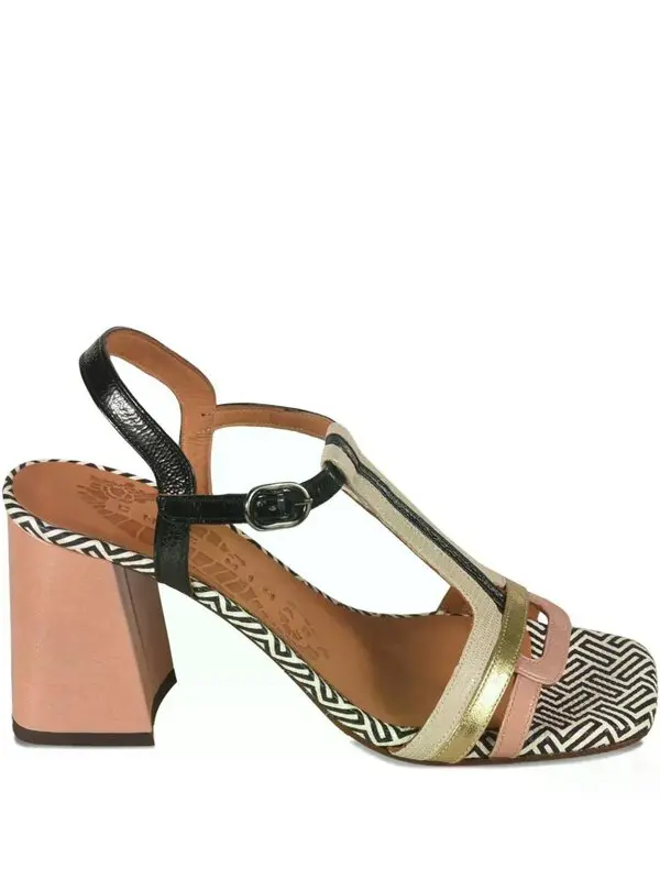 Chie Mihara Geometric-pattern Block-heel Sandals