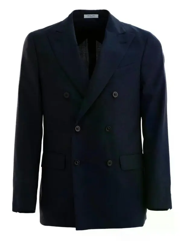 Boglioli Double-breasted Pocket-detail Blazer