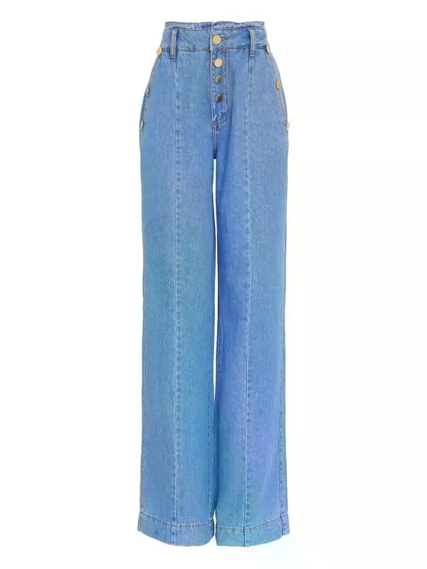 LETHICIA BRONSTEIN Button Detailed Denim Pant