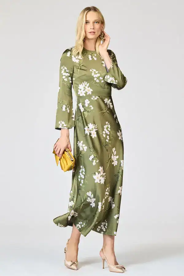 Sachin & Babi Tyra Floral Printed Dress - Moss Formosa | Editorialist