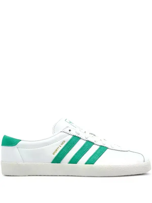 Adidas Leather Three-stripe Trainers