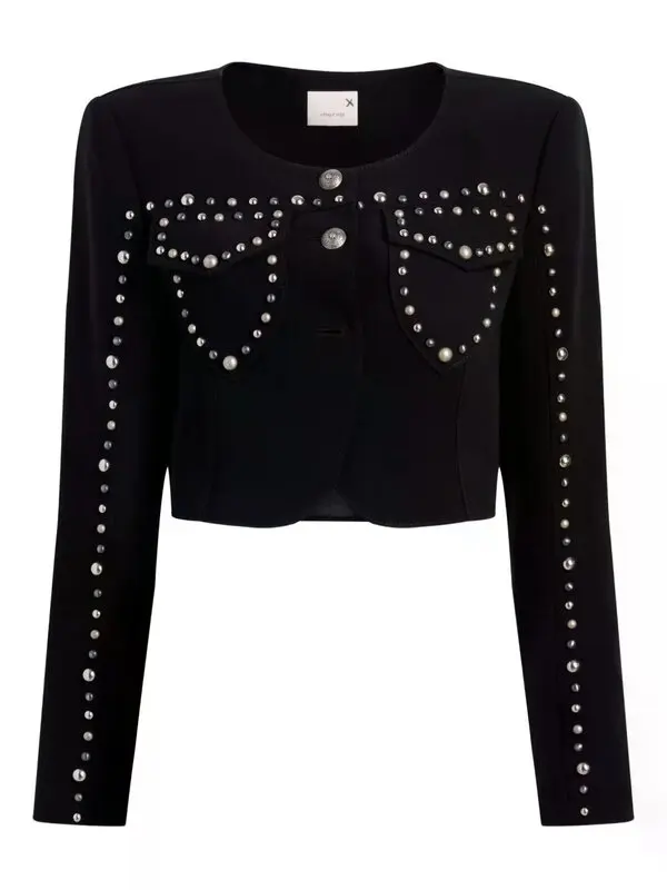Cinq À Sept Olga Studded Cropped Jacket