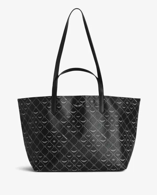 Zadig&Voltaire Monogram Canvas Tote Bag - Black