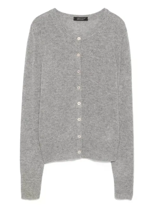 ARAGONA Button-front Cashmere Cardigan - Grey