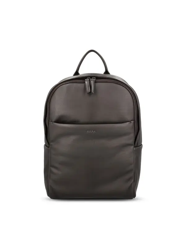 Zegna Calfskin Leather Backpack - Multicolor