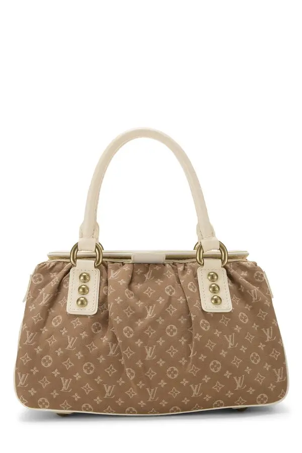 LOUIS VUITTON Monogram Mini Lin Trapeze Pm - Brown