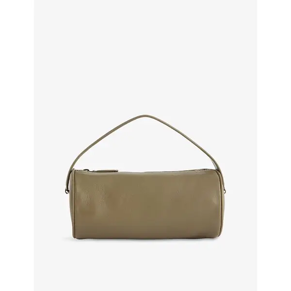 THE ROW Round 90's Leather Top Handle Bag - Sage Ans