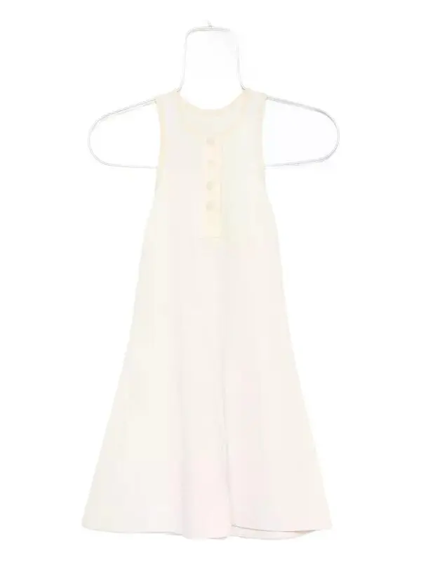 Nanushka Button-front Ribbed Mini Dress