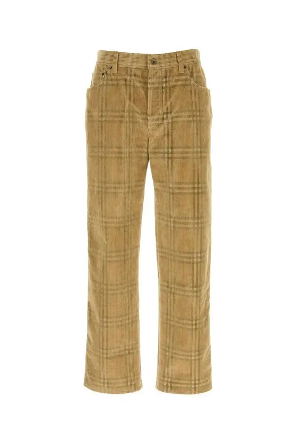 Burberry Embroidered Corduroy Pants