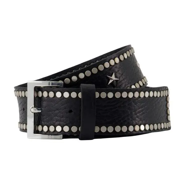 Zadig&Voltaire Starlight Leather Belt - Black