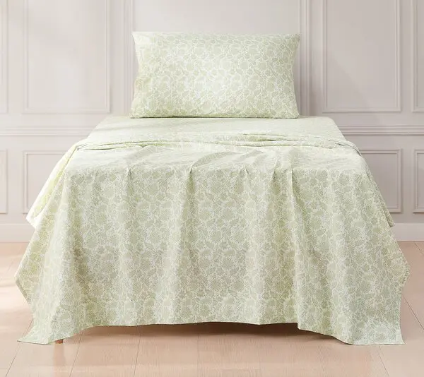 LUSH DECOR Floral Jacobean Cotton Sheet Set Sag E 3pc Set Twin