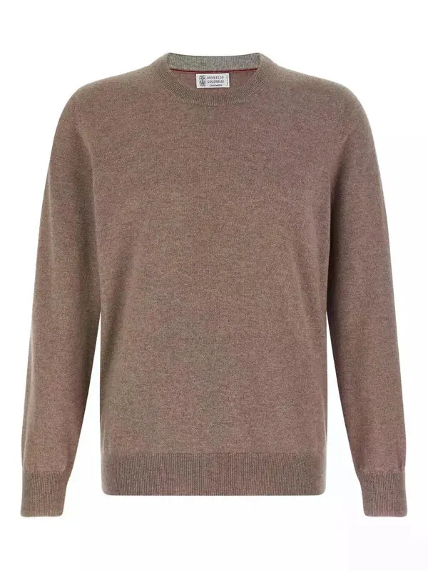 Brunello Cucinelli Crew-neck Cashmere Sweater - Brown