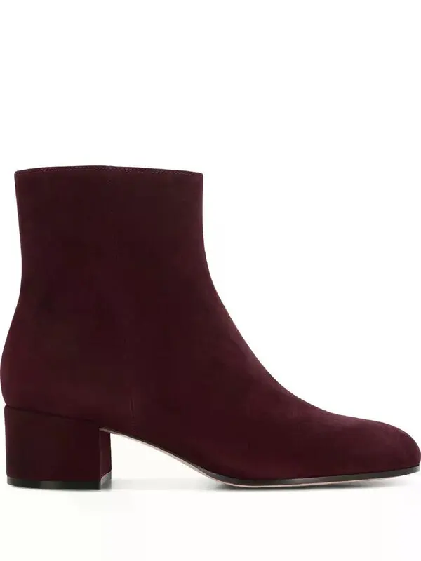 GIANVITO ROSSI 70mm Joelle Suede Ankle Boots - Red