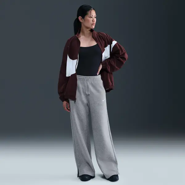 Nike Sportswear Phoenix Fleece High-waisted Wide-leg Pants - Grey