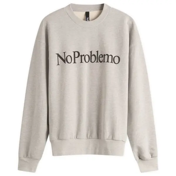 NO PROBLEMO Logo Sweatshirt - Grey Marl