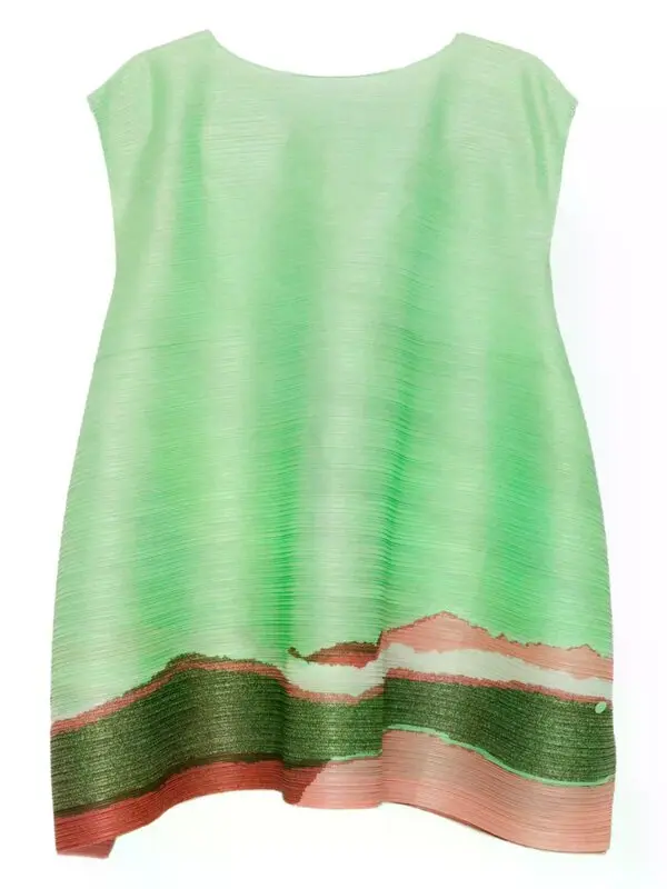 Issey Miyake Grainy Printed Tunic