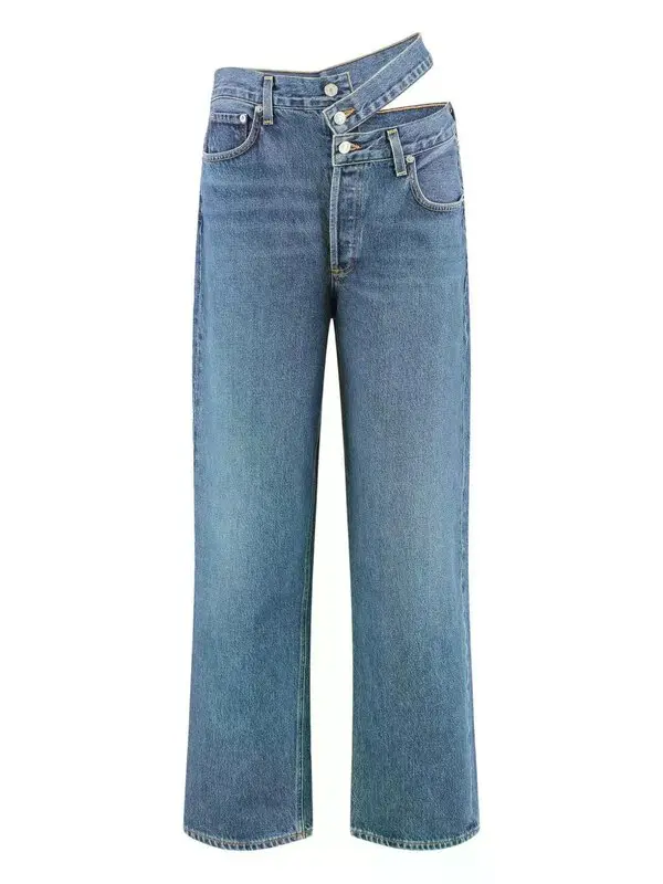 AGOLDE Cut-out High-rise Jeans