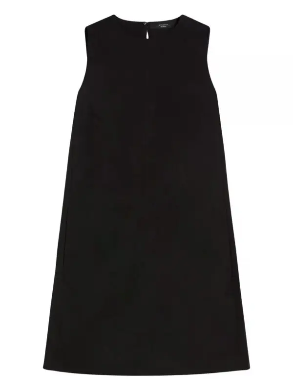 max mara sport black mini dress Luxe Mood Faux Fur Trim Velvet Mini Dress main image 1