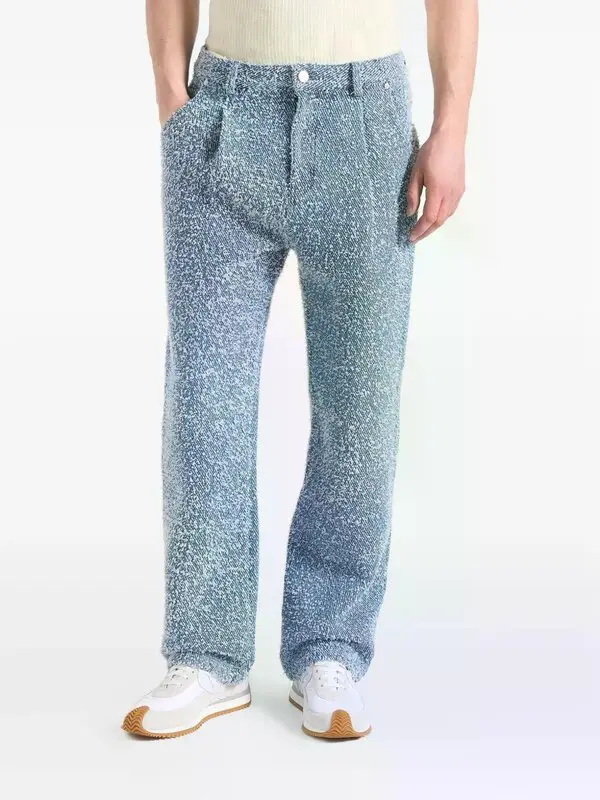 Manière De Voir Arnault Pleated Bouclé Jeans