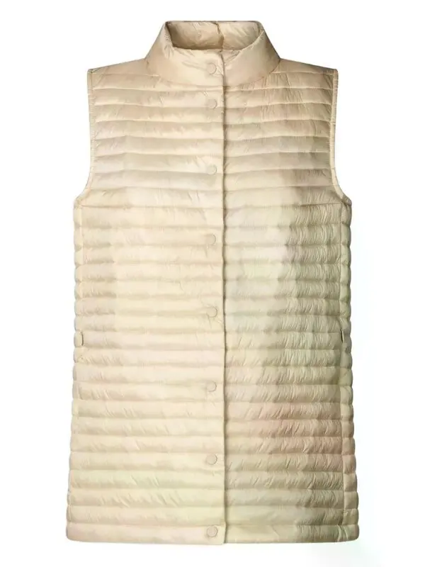 SAVE THE DUCK Quilted Sleeveless Gilet - Neutrals