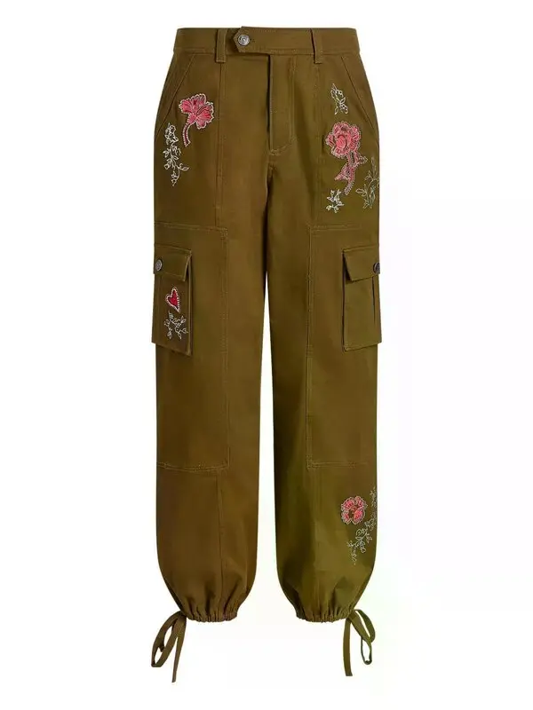 Cinq À Sept Zola Embroidered Cargo Pants