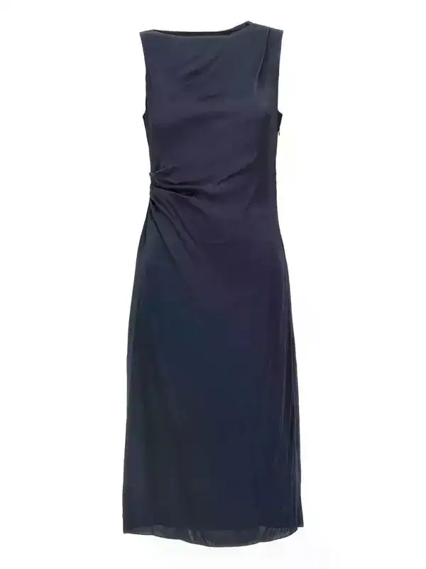 blue dress theory Her theory Lace Trim Maxi Dress Steel Blue