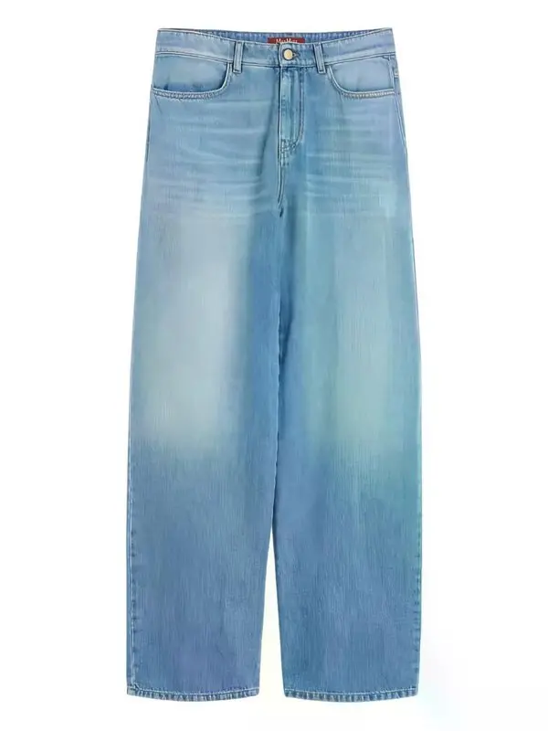 Max Mara Leather-patch Jeans