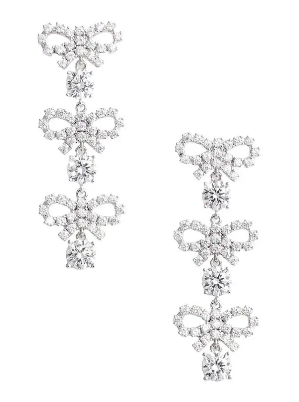 SELF-PORTRAIT Pendant Earrings - Silver