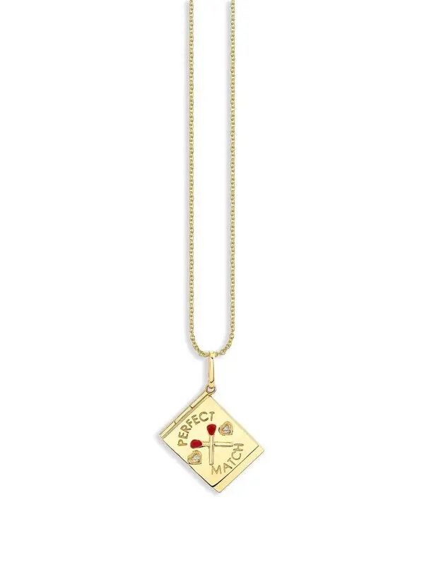 SYDNEY EVAN 14k Yellow Diamond Locket Necklace