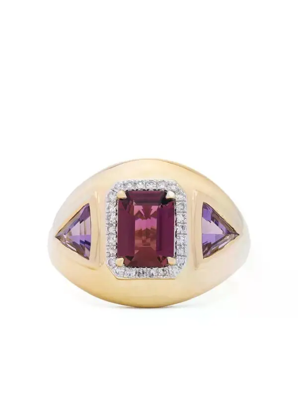 OUF! 14k Yellow Multi-stone Ring