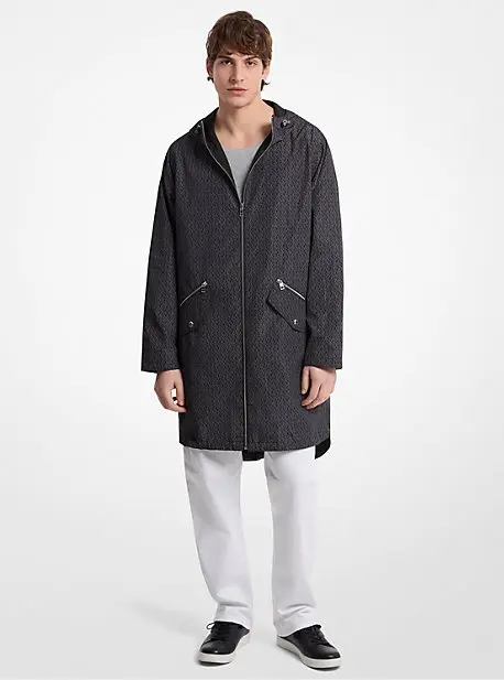 Michael Kors Signature Logo Reversible Anorak