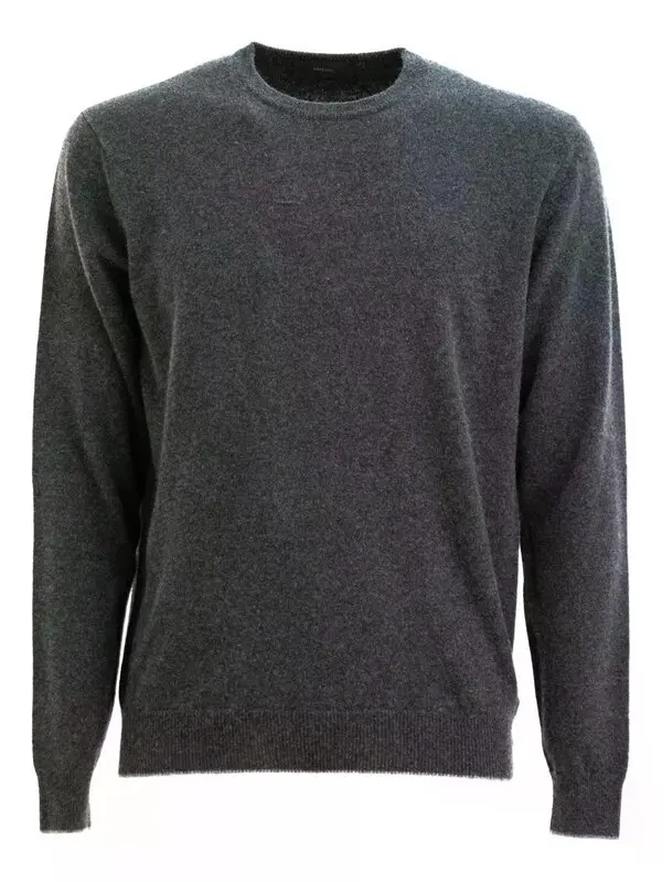 ZANONE Round-neck Wool-cashmere Sweater - Grey
