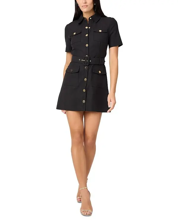 TOCCIN Lydia Short Sleeve Mini Dress - Jet