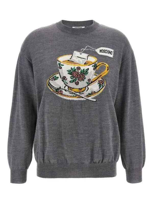 Moschino Sweater - Multi Grey