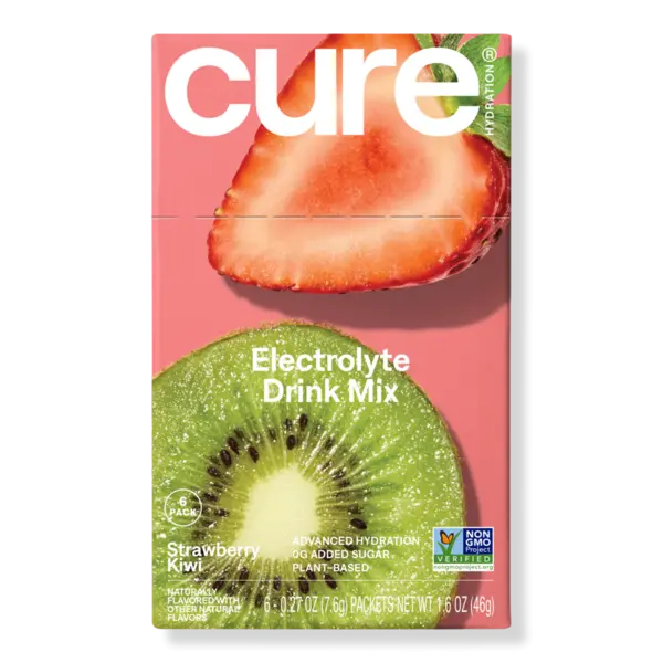 CURE HYDRATION Electrolyte Drink Mix Strawberry Kiwi